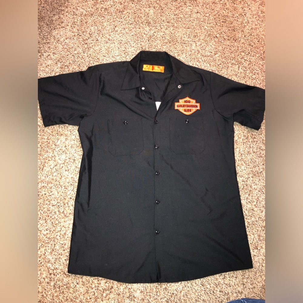 Mens Harley Davidson Road Glide Button Up - Gem